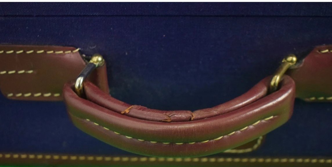 "T Anthony Purple Canvas Suitcase" (SOLD)