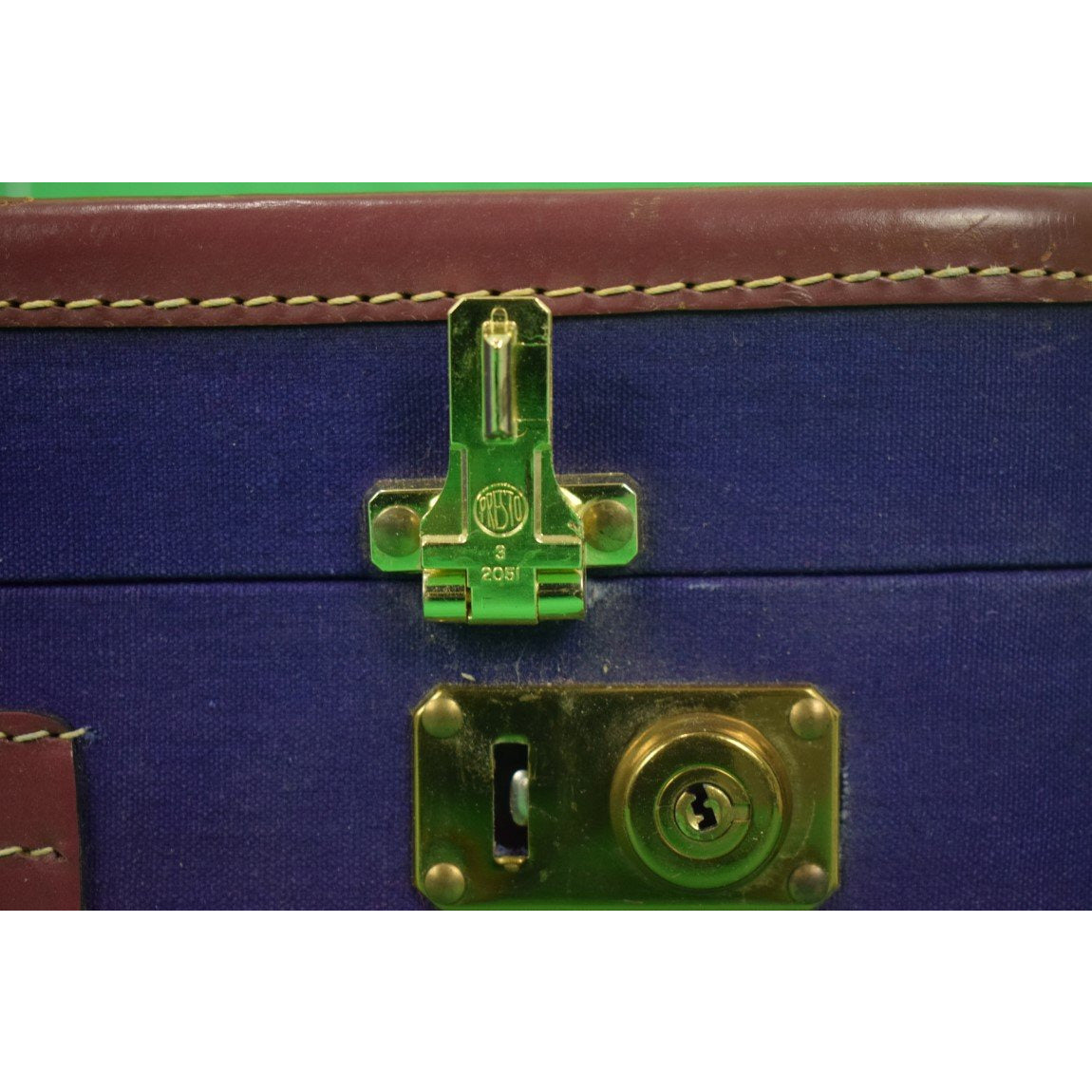 "T Anthony Purple Canvas Suitcase" (SOLD)