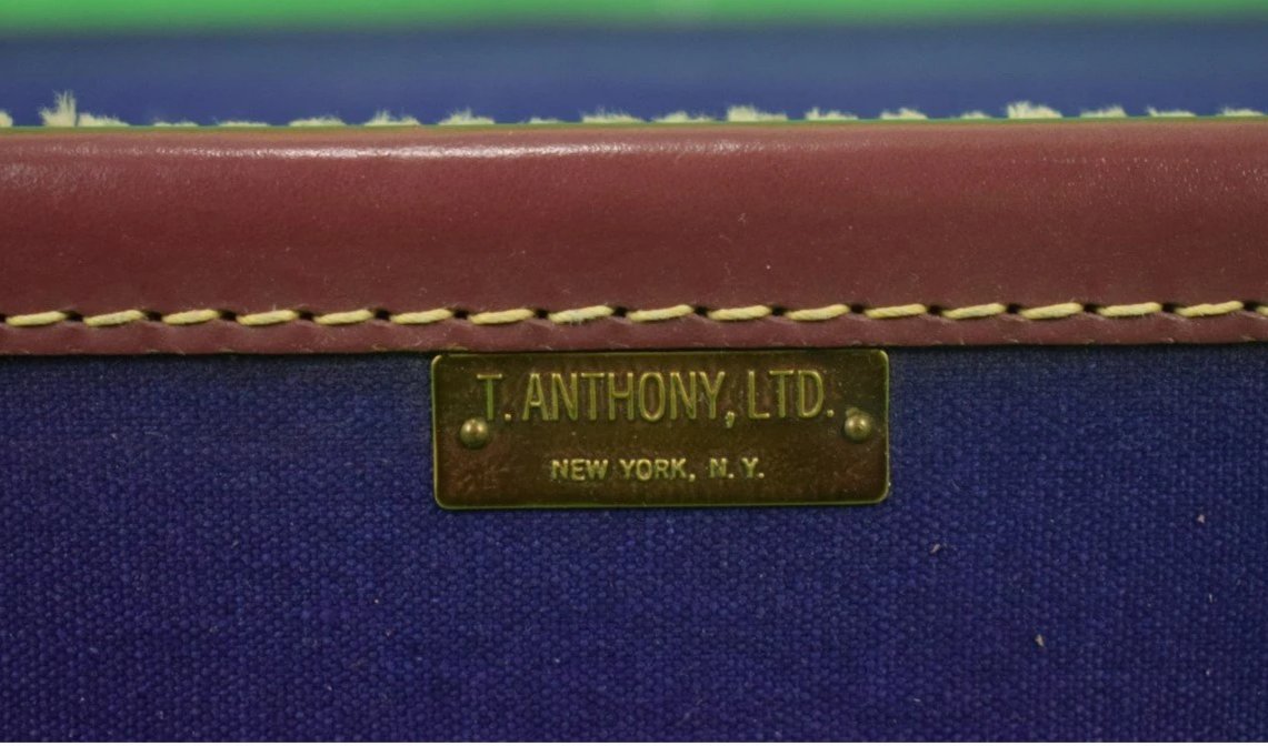 "T Anthony Purple Canvas Suitcase" (SOLD)