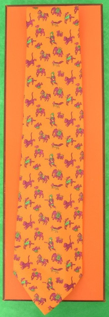 "Hermes of Paris 'Huntsman Safari' Tie" (New w/ Tag & Box!)