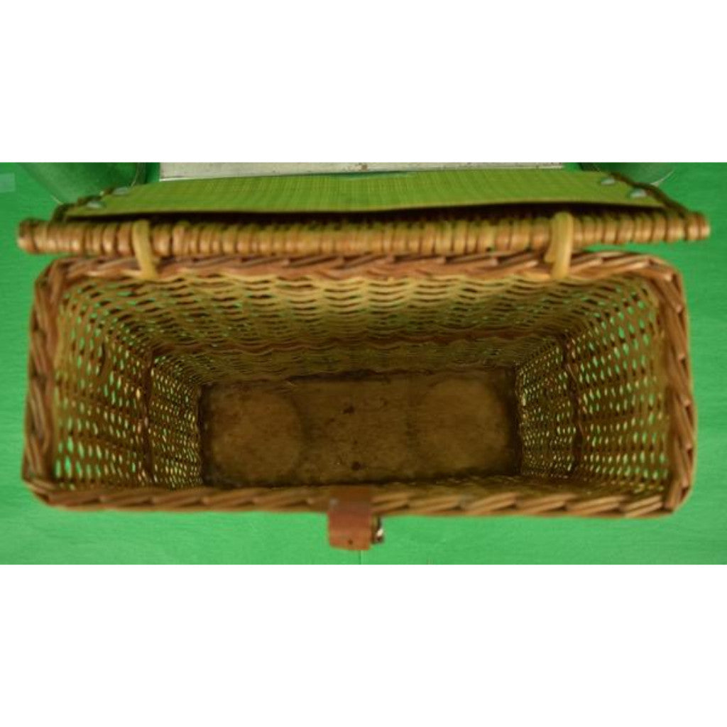 "Abercrombie & Fitch English Wicker Hamper w/ Hot & Cold Thermos & San