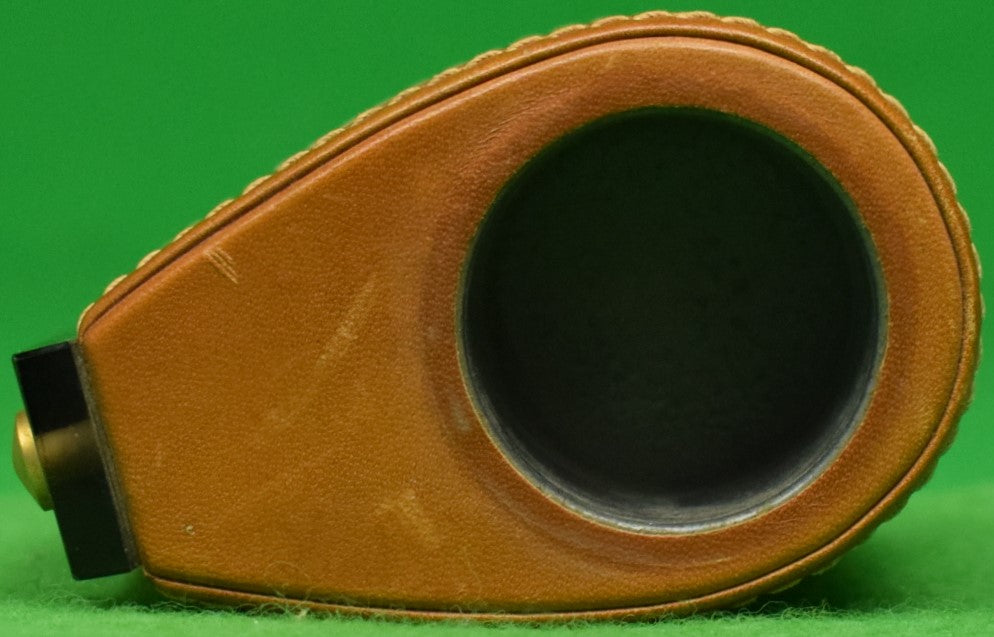 Mark Cross Italy Saddle Leather-Lined Ronson Lighter