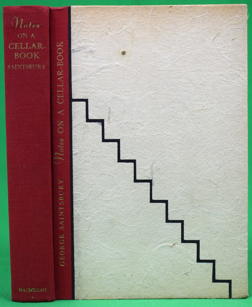 "Notes On A Cellar-Book" 1933 SAINTSBURY, George