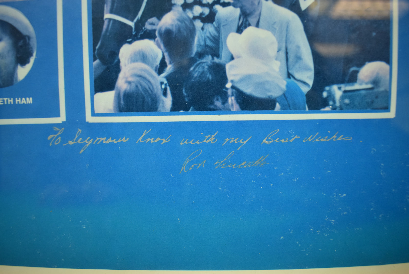 "Triple Crown Secretariat" 1973 Poster Inscribed by Jockey Ron Turcott