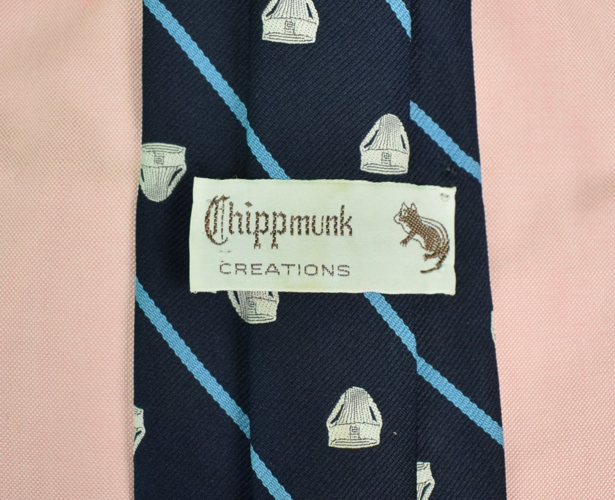 "Chipp x Yale Jock Strap Navy w/ Blue Stripe Club Tie"