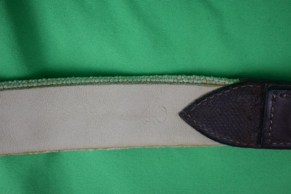 "Hand-Needlepoint Show Jumper Equestrian Belt" Sz 40