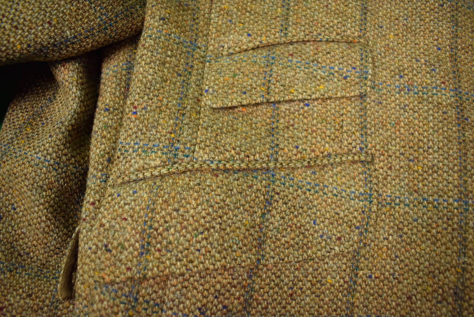 "H. Huntsman & Sons 11 Savile Row Barleycorn Donegal Tweed Windowpane