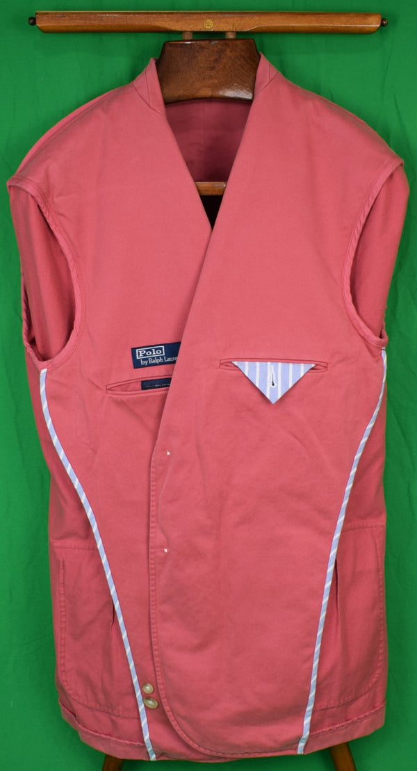 "Polo By Ralph Lauren Nantucket Red Brushed Cotton Chino Blazer" Sz M