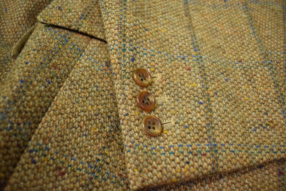 "H. Huntsman & Sons 11 Savile Row Barleycorn Donegal Tweed Windowpane