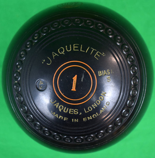 "Box Set x 4 Abercrombie & Fitch 1961 Jaques Lawn Bowls w/ Rules Bookl