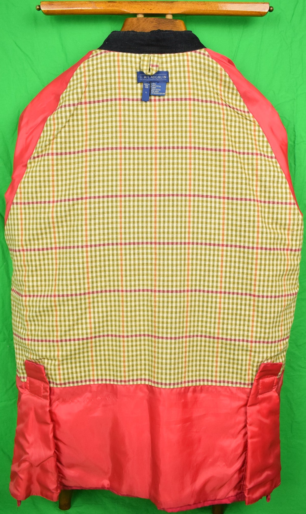 "J. McLaughlin Red Hunting Coat" Sz: LG