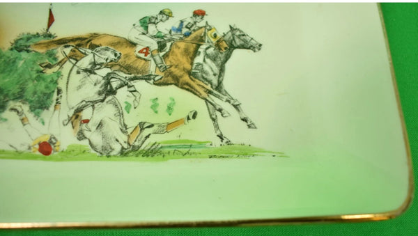 Brooks Brothers Steeplechase Jockeys by Robert Riger Ceramic Dish
