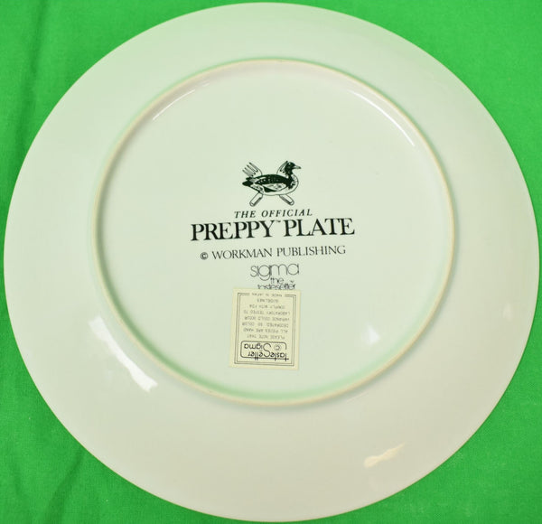 Set of 4 The Official Preppy Pig Plates
