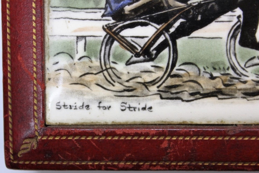 "Stride For Stride" Harness/ Sulky Scene By Paul Brown Cigarette Box