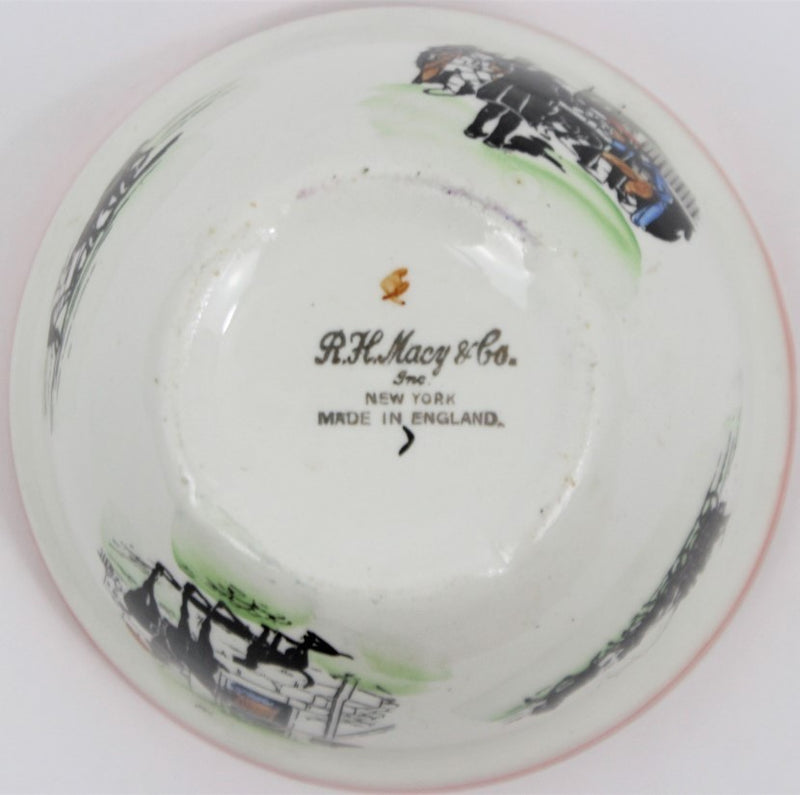 "Set x 5 English Coaching Scene Bowls"