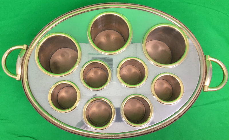 "Gucci Of Italy c1960s 9pc Barware Serving Set" (SOLD)