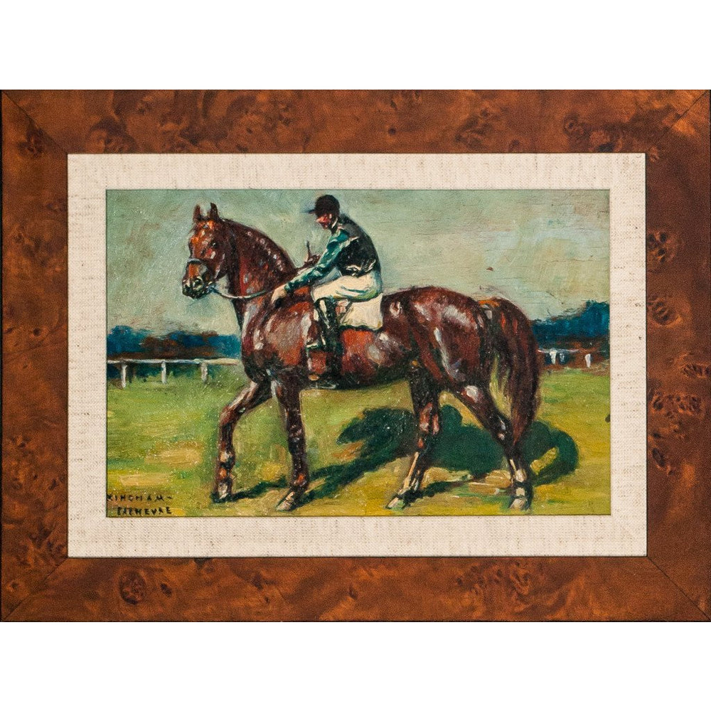 "Jockey Up On Racehorse" Oil on Canvas (SOLD)