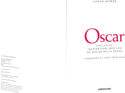 "Oscar: The Style, Inspiration And Life Of Oscar De La Renta" 2002 MOW