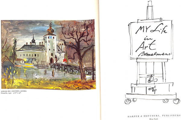 "My Life In Art" 1958 BEMELMANS, Ludwig (INSCRIBED w/ ORIGINAL DRAWING