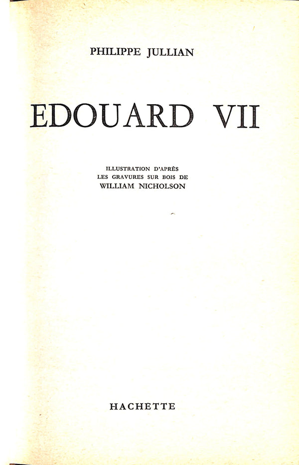 "Edouard VII" 1962 JULLIAN, Philippe