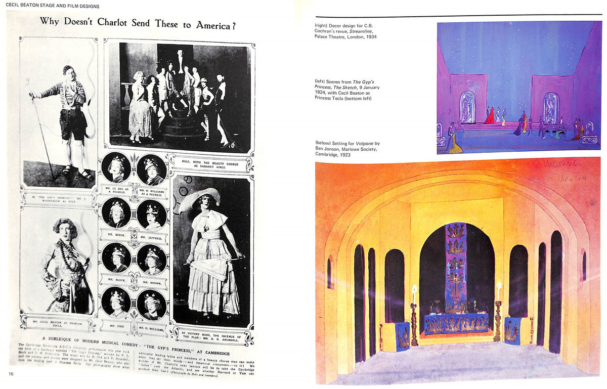 "Cecil Beaton: Stage And Film Designs" 1975 SPENCER, Charles