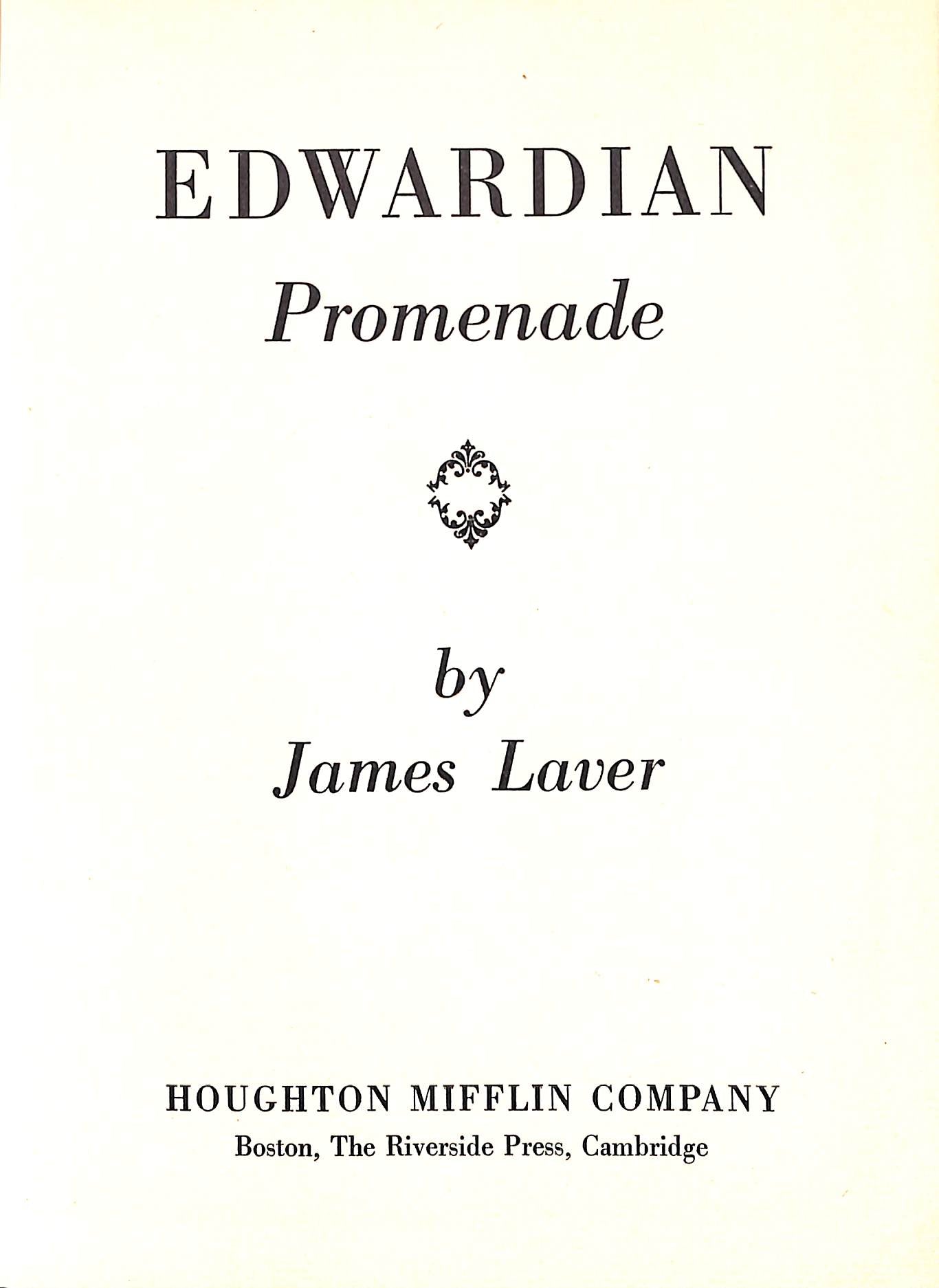 "Edwardian Promenade" 1958 LAVER, James