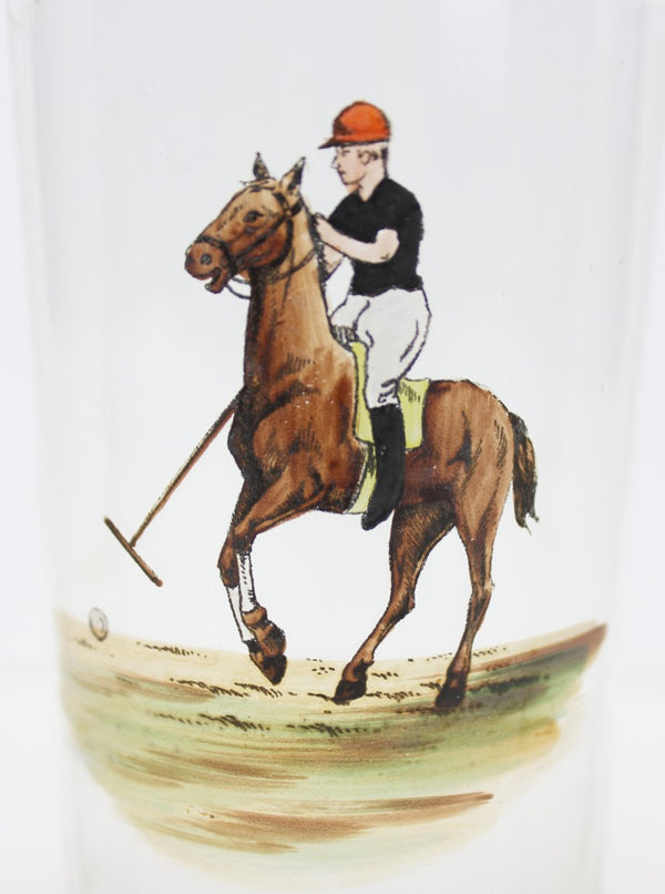Set of 3 Polo Player Highball Glasses