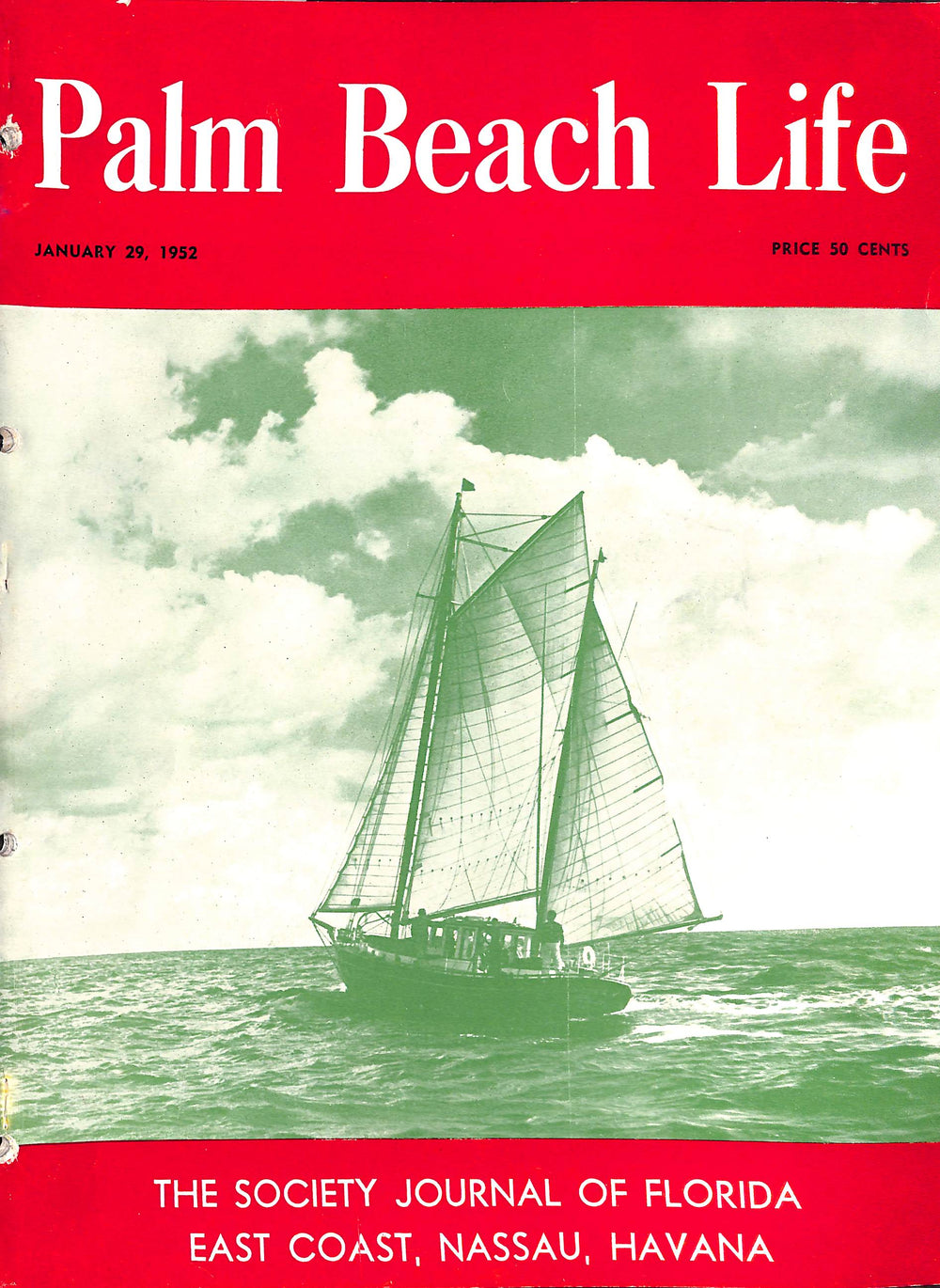 Palm Beach Life Magazine January 29, 1952