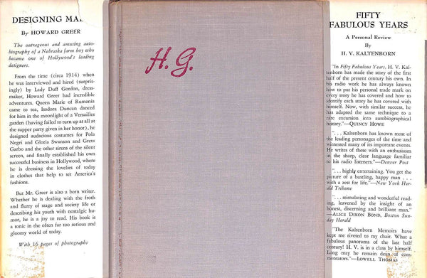 "Designing Male" 1951 GREER, Howard