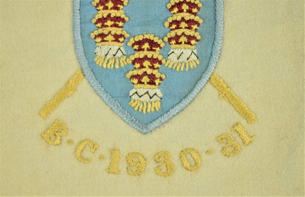 "ELC 1930-31 Rowing Club 'X'd Oars' Blazer Badge" (SOLD)
