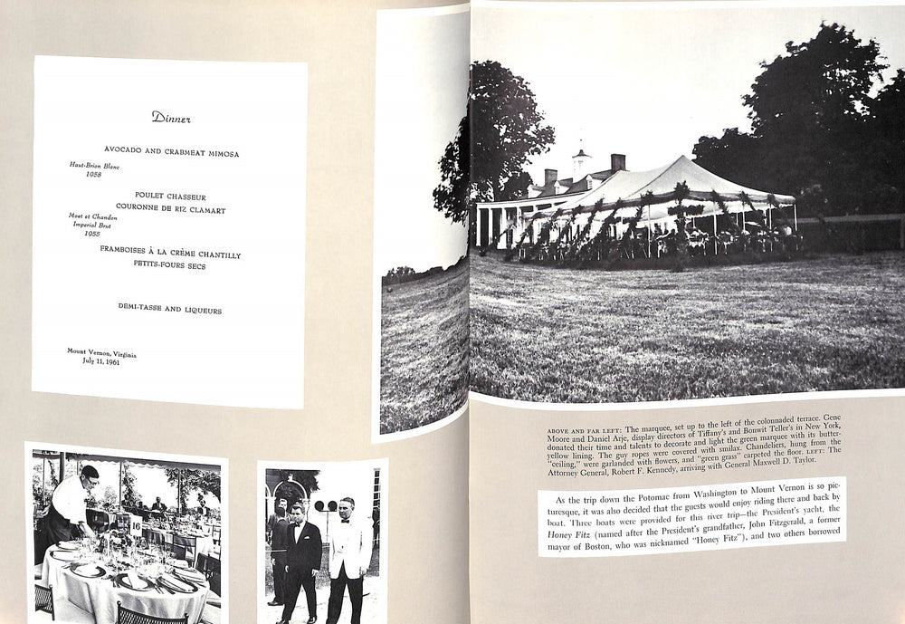 "The Kennedy White House Parties" 1967 LINCOLN, Anne H.