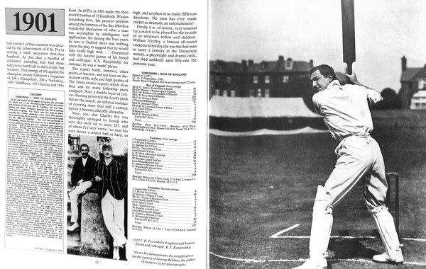 "Back Page Cricket: A Century Of Newspaper Coverage" 1987 SWANTON, E.W