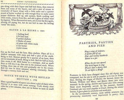 "Court Favourites Recipes From Royal Kitchens" 1953 CRAIG, Elizabeth