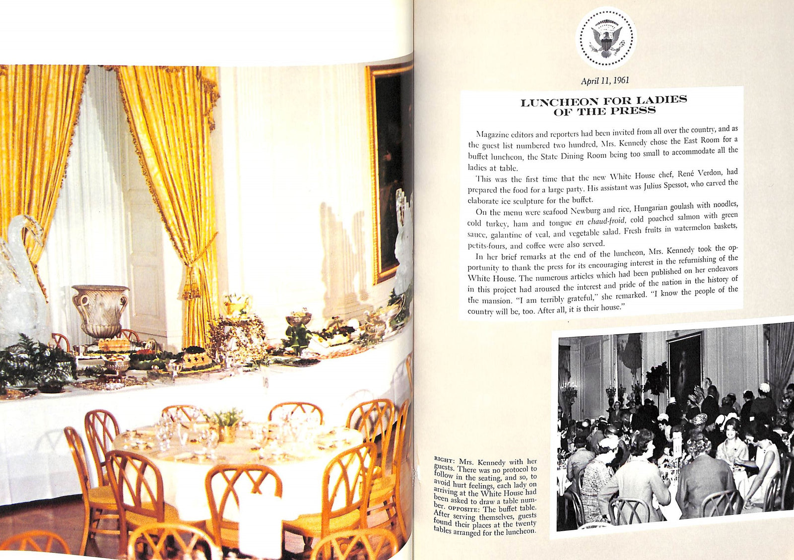 "The Kennedy White House Parties" 1967 LINCOLN, Anne H.