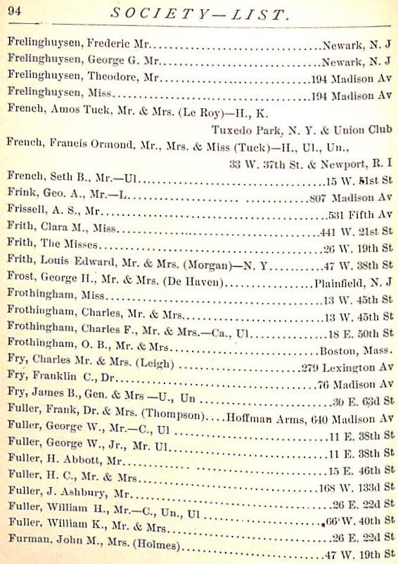 "Society-List & Club Register 1889-90"