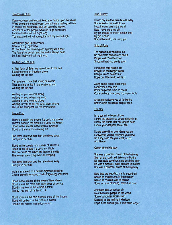 "The Doors: The Illustrated History" 1983 SUGARMAN, Danny