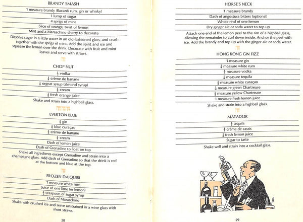 "The Jeeves Cocktail Book: A Guide To Mixed Drinking" 1980 BREDIN, Hug