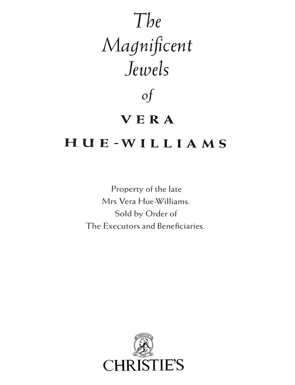 The Magnificent Jewels Of Vera Hue-Williams 1995 Christie's Geneva (SO