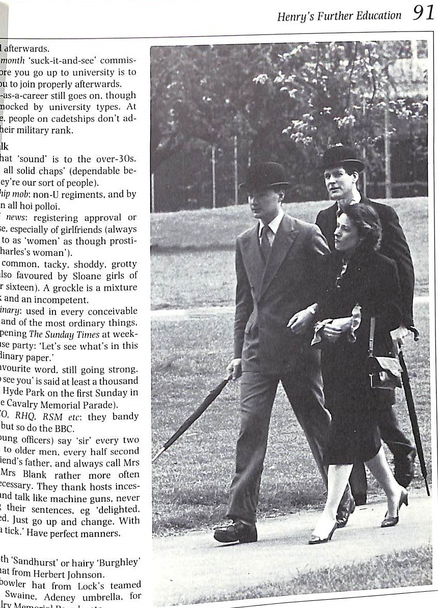 "The Official Sloane Ranger Handbook The First Guide To What Really Ma