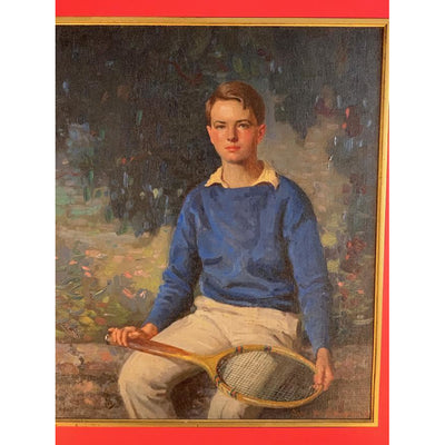 "Young Tennis Pro" 1936 by Carl Wendell Rawson American, (1884-1970)