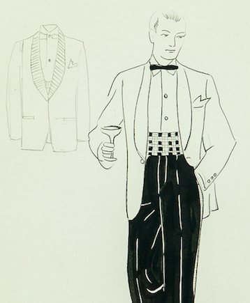 Dapper Gent In White Dinner Jacket