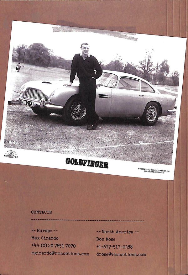 Bond Original 1964 Aston Martin DB5 RM Auction Booklet
