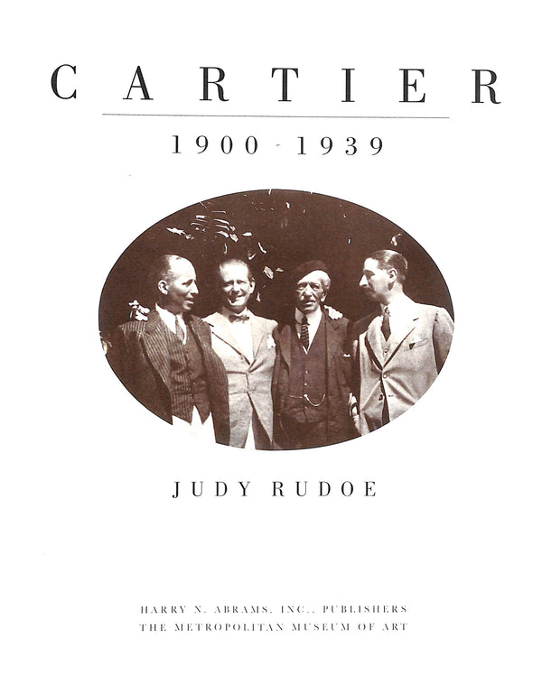 "Cartier 1900-1939" 1997 RUDOE, Judy