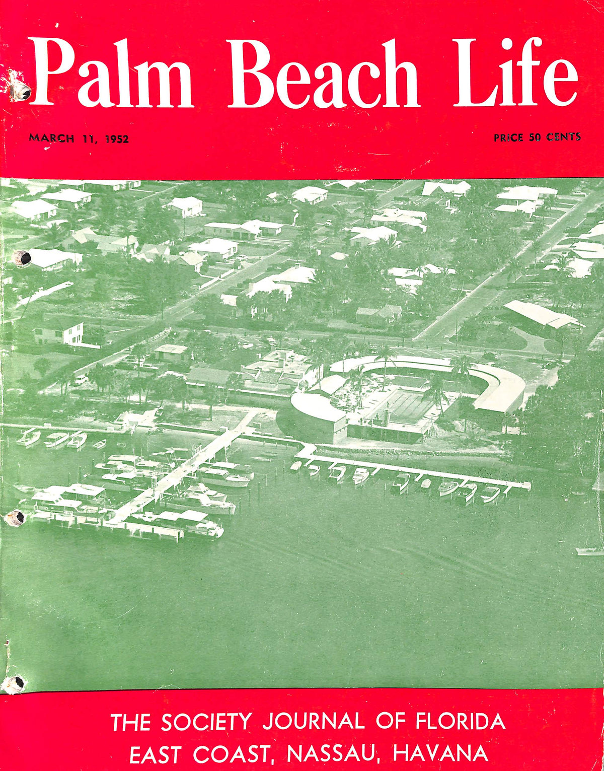 Palm Beach Life Magazine March 11, 1952