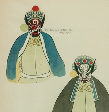 Two Masked Chinese Theatrical Characters