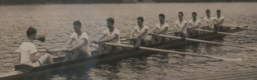 Culver Academy c1950s Eight Oarsmen B&W Framed Photo