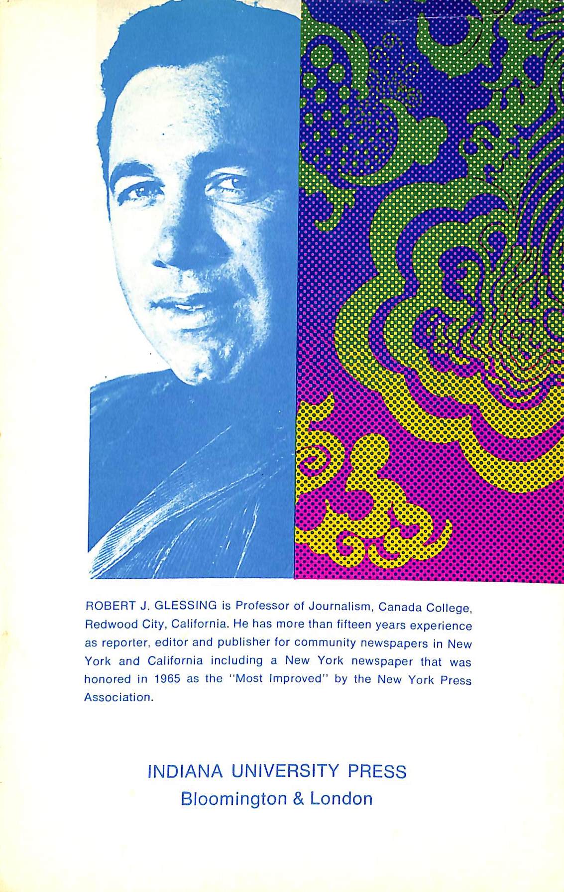 "The Underground Press In America" 1970 GLESSING, Robert J.