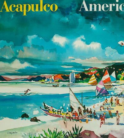 American Airlines Acapulco Poster