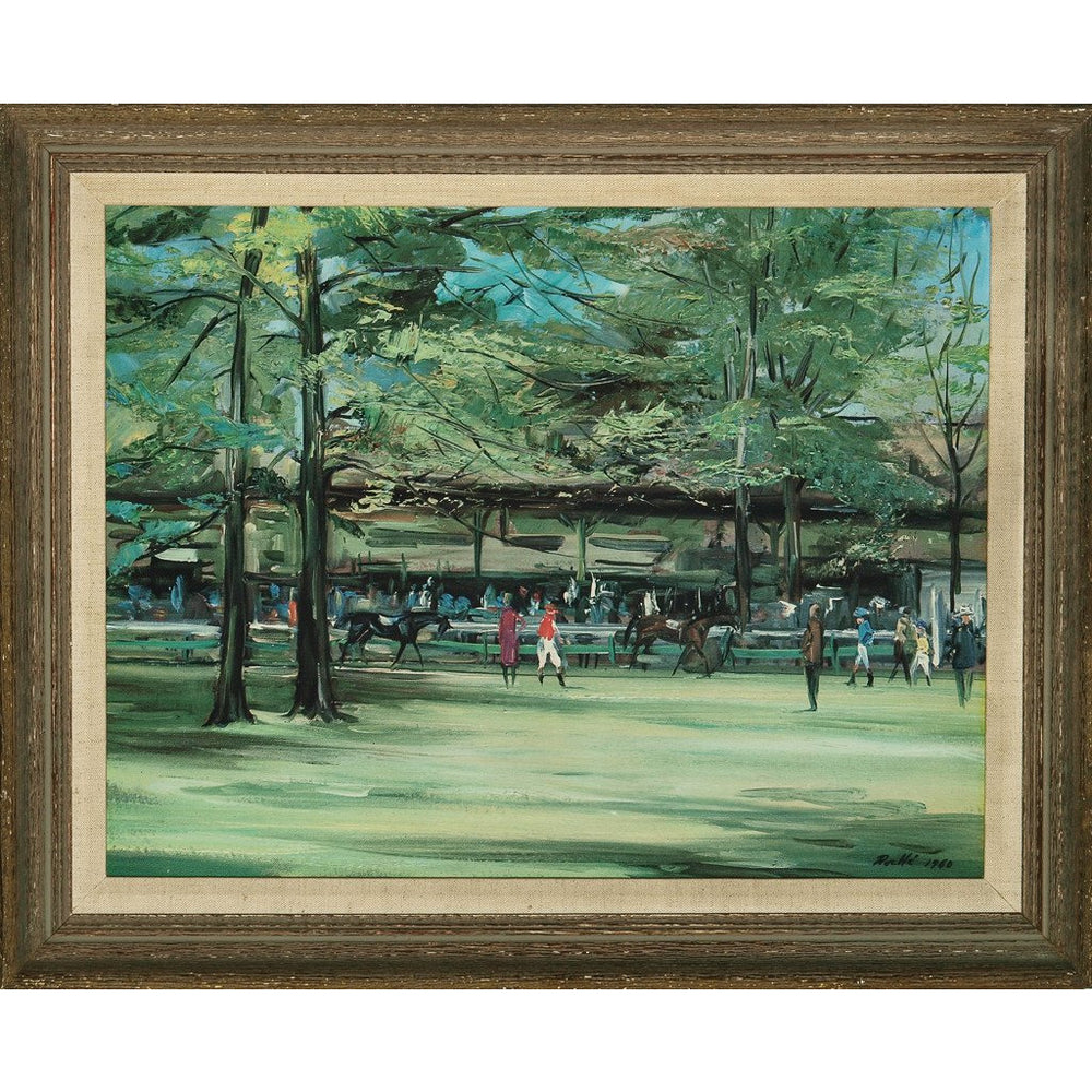 "Saratoga Walking Ring" c1960 Giclee by Robert Roche