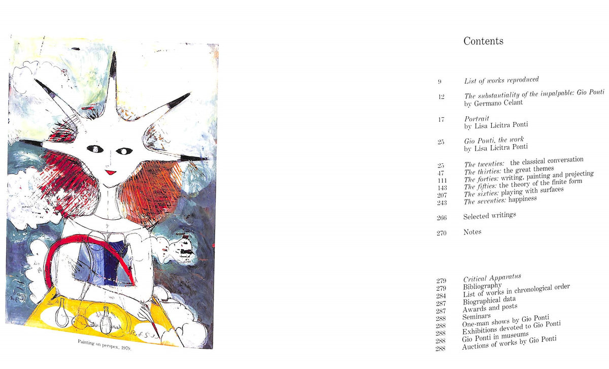 "Gio Ponti: The Complete Work 1923-1978" 1990 PONTI, Lisa Licitra (SOL